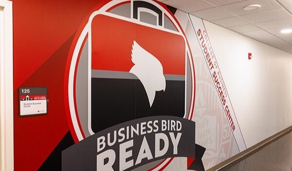 Business Bird Ready Student Success - Illinois State Birds Give Back